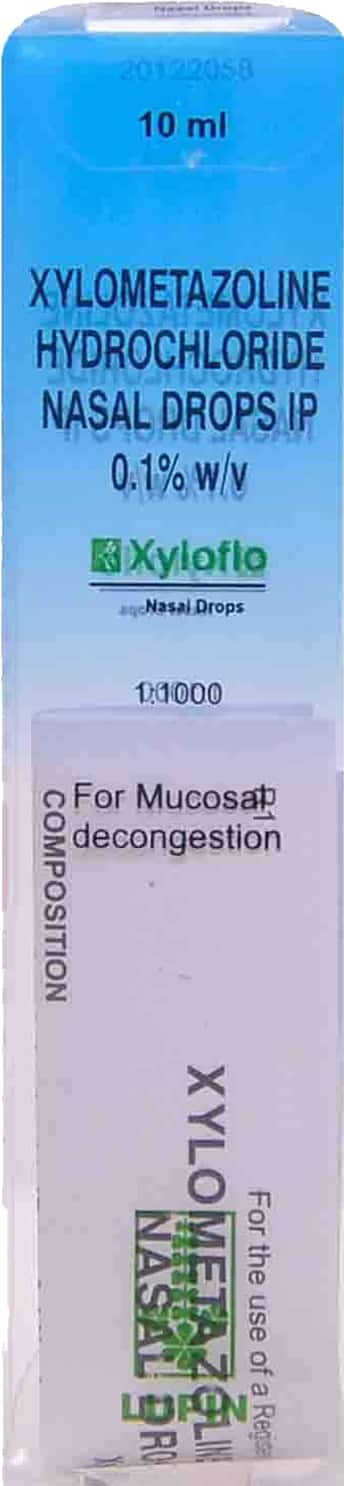 Xyloflo 0.1 % Nasal Drop (10): Uses, Side Effects, Price & Dosage ...