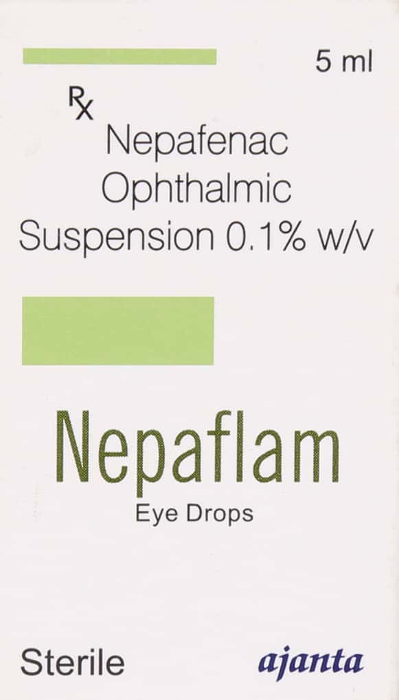 Nepaflam 0.1 %W/V Eye Drop (5): Uses, Side Effects, Price & Dosage ...