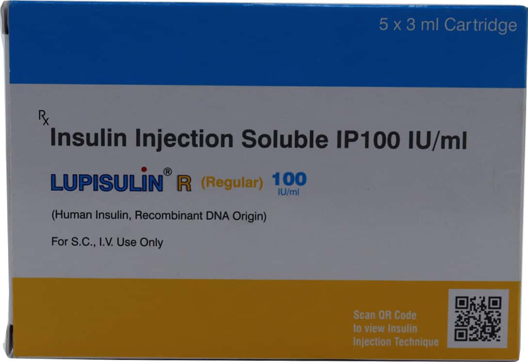 Lupisulin R 100 IU/ML Injection (3): Uses, Side Effects, Price & Dosage ...