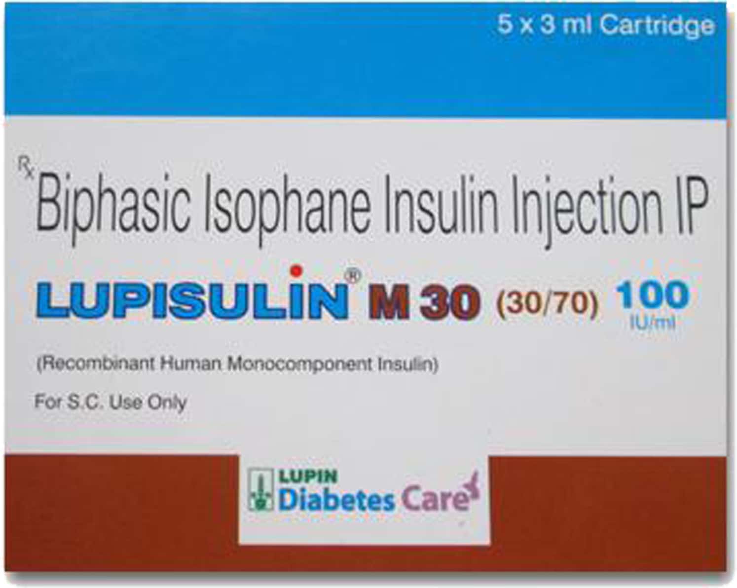 Lupisulin M 30 100iu/ml Injection: Uses, Side Effects, Price, Dosage ...