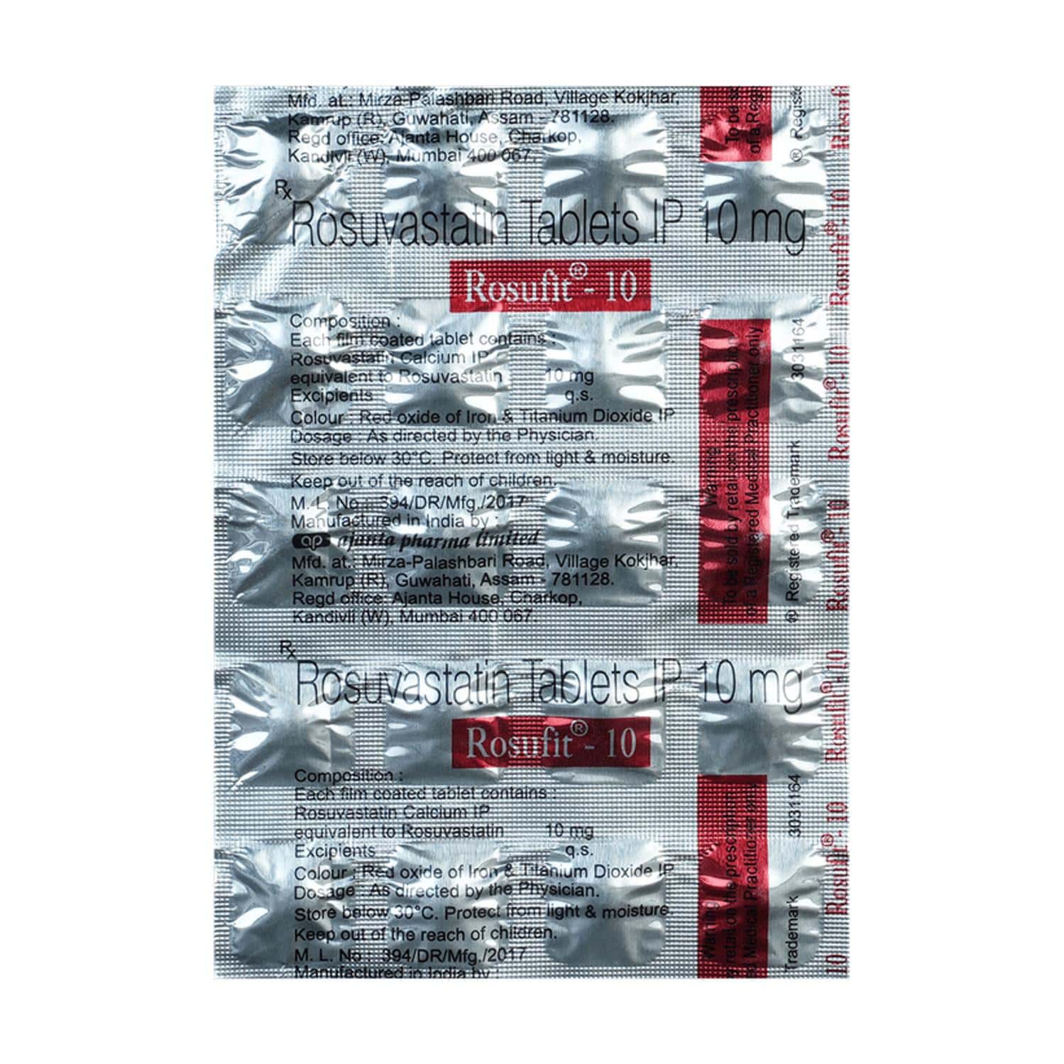 Rosufit 10 MG Tablet (10): Uses, Side Effects, Price & Dosage | PharmEasy