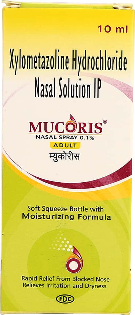 Mucoris 0.1 %W/V Nasal Spray (10): Uses, Side Effects, Price & Dosage ...