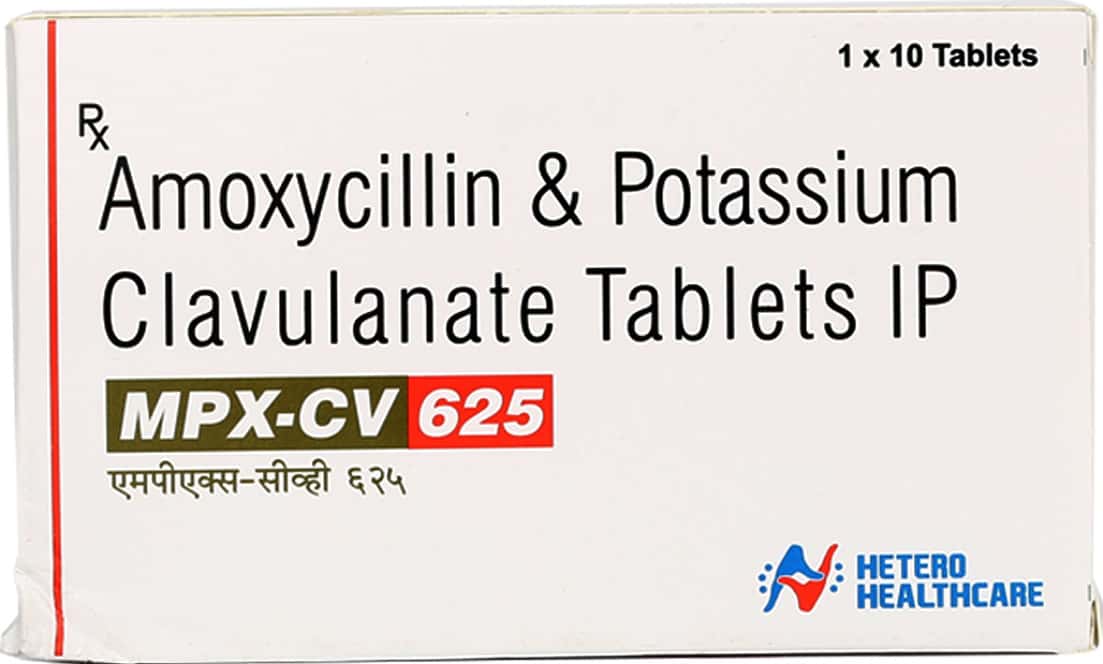 Mpx Cv 625mg Tablet: Uses, Side Effects, Price & Dosage | PharmEasy