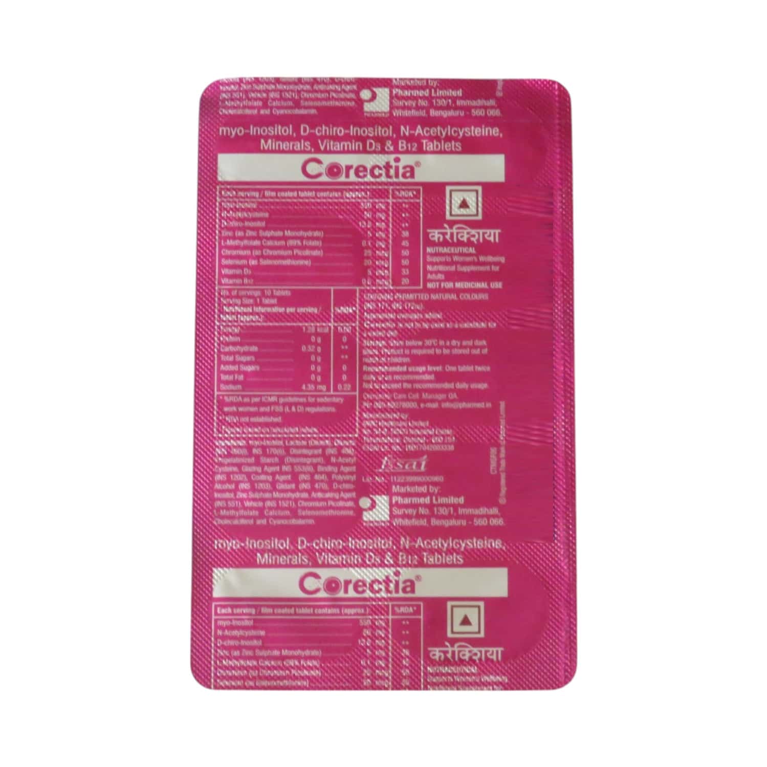 Corectia Strip Of 10 Tablets: Uses, Side Effects, Price & Dosage ...