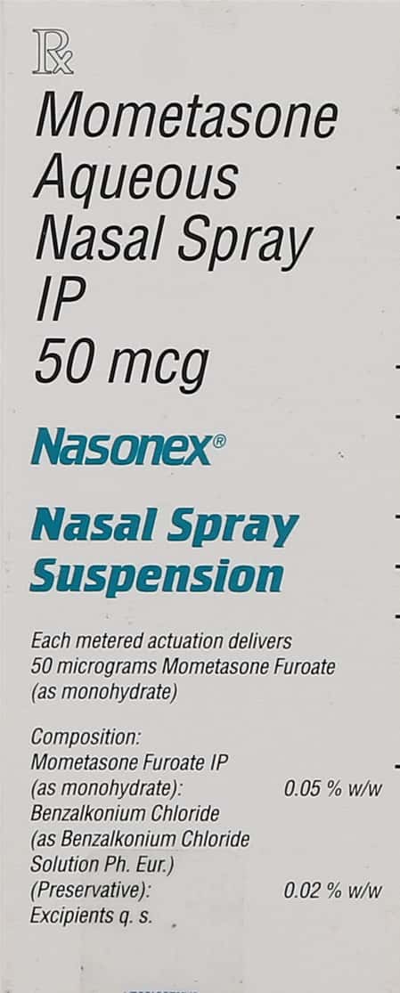 Nasonex 50 MCG Nasal Spray (140): Uses, Side Effects, Price & Dosage ...