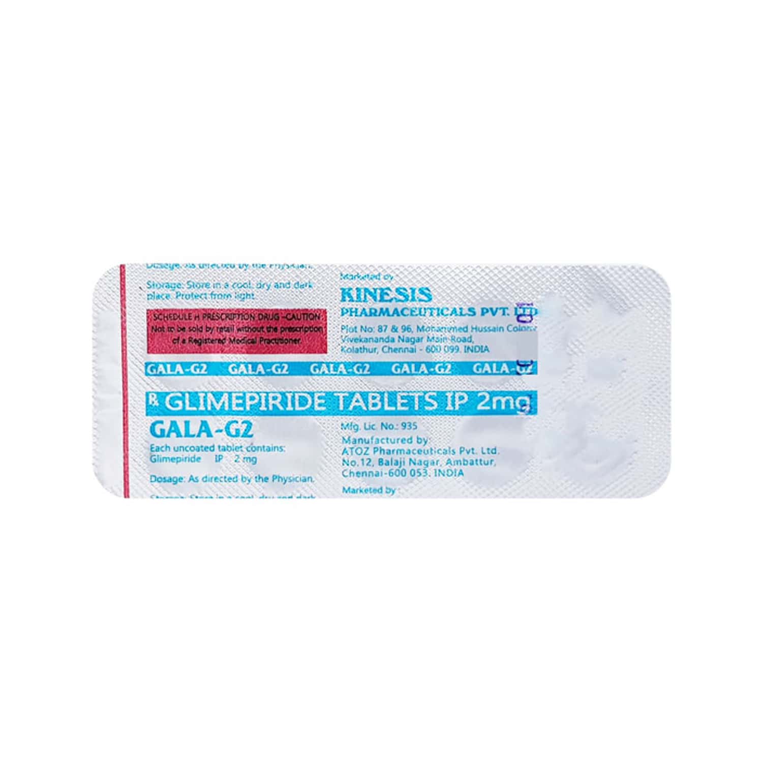 Gala G 2 MG Tablet (10): Uses, Side Effects, Price & Dosage | PharmEasy