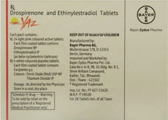 Yaz Tablet: Uses, Side Effects, Price, Dosage & More Info - PharmEasy