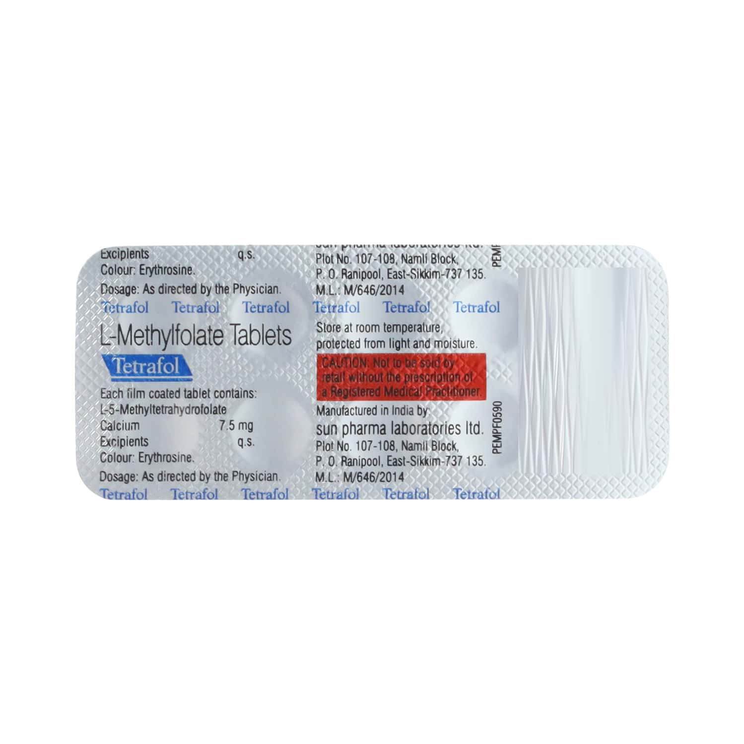 Buy Tetrafol 7.5 MG Tablet (10) Online & Save Up to 24% at PharmEasy