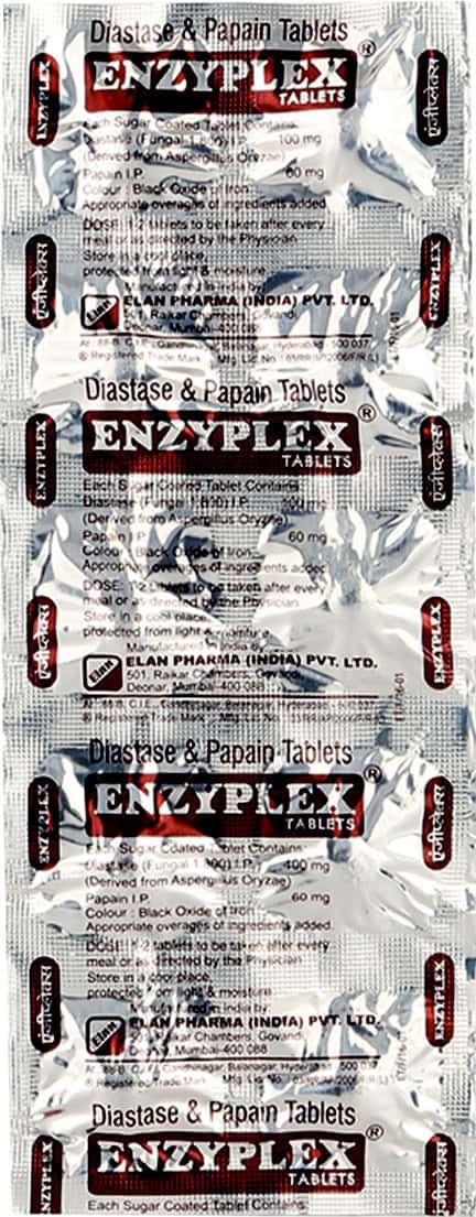 Buy Enzyplex Strip Of 10 Tablets Online & Save Up to 24% at PharmEasy