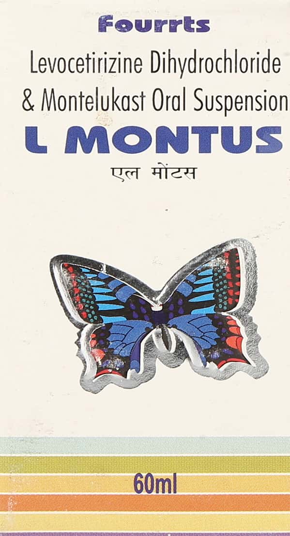 L Montus Bottle Of 60ml Suspension: Uses, Side Effects, Price & Dosage ...