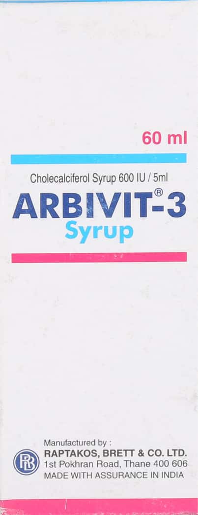 Arbivit 3 600 IU Syrup (60): Uses, Side Effects, Price & Dosage | PharmEasy