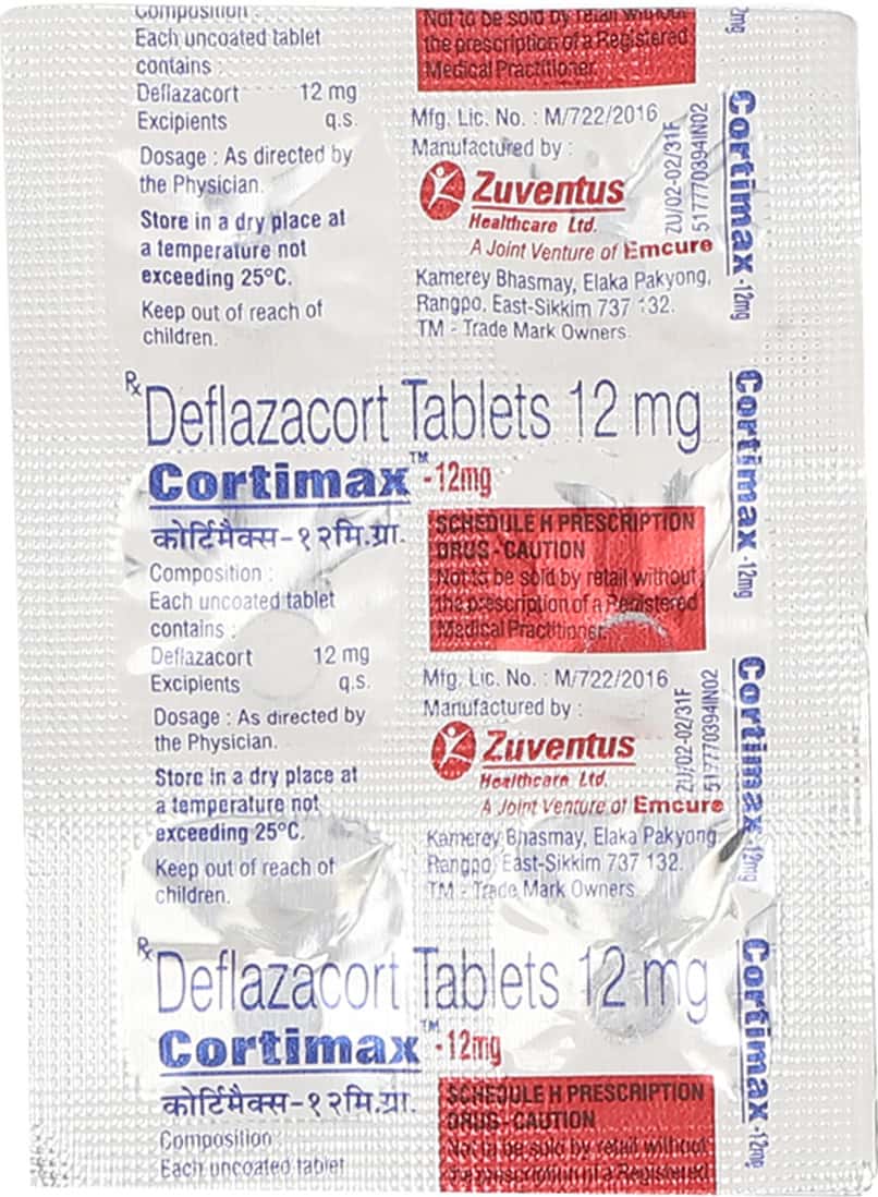 Cortimax 12 MG Tablet (6): Uses, Side Effects, Price & Dosage | PharmEasy