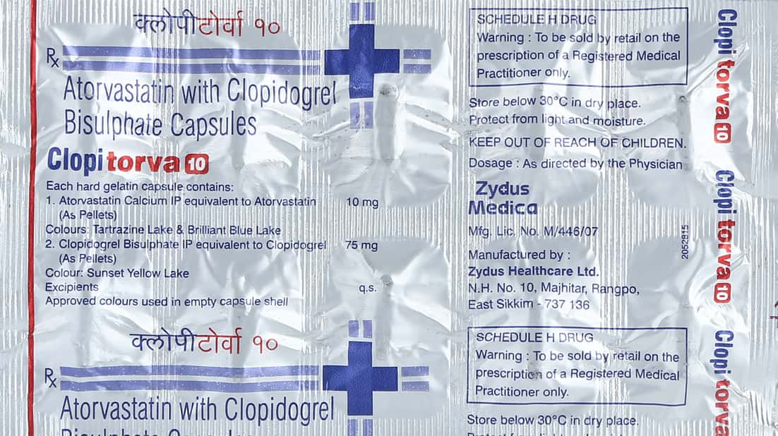 Clopitorva 10 Capsule: Uses, Side Effects, Price, Dosage & More Info ...