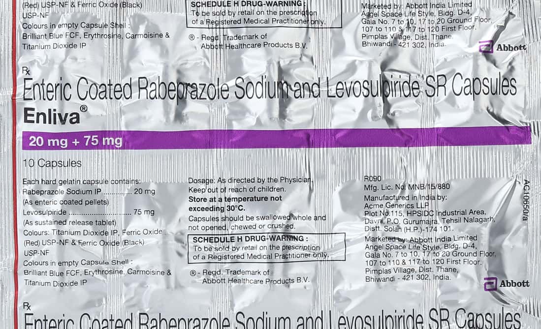 Enliva Strip Of 10 Capsules: Uses, Side Effects, Price & Dosage | PharmEasy