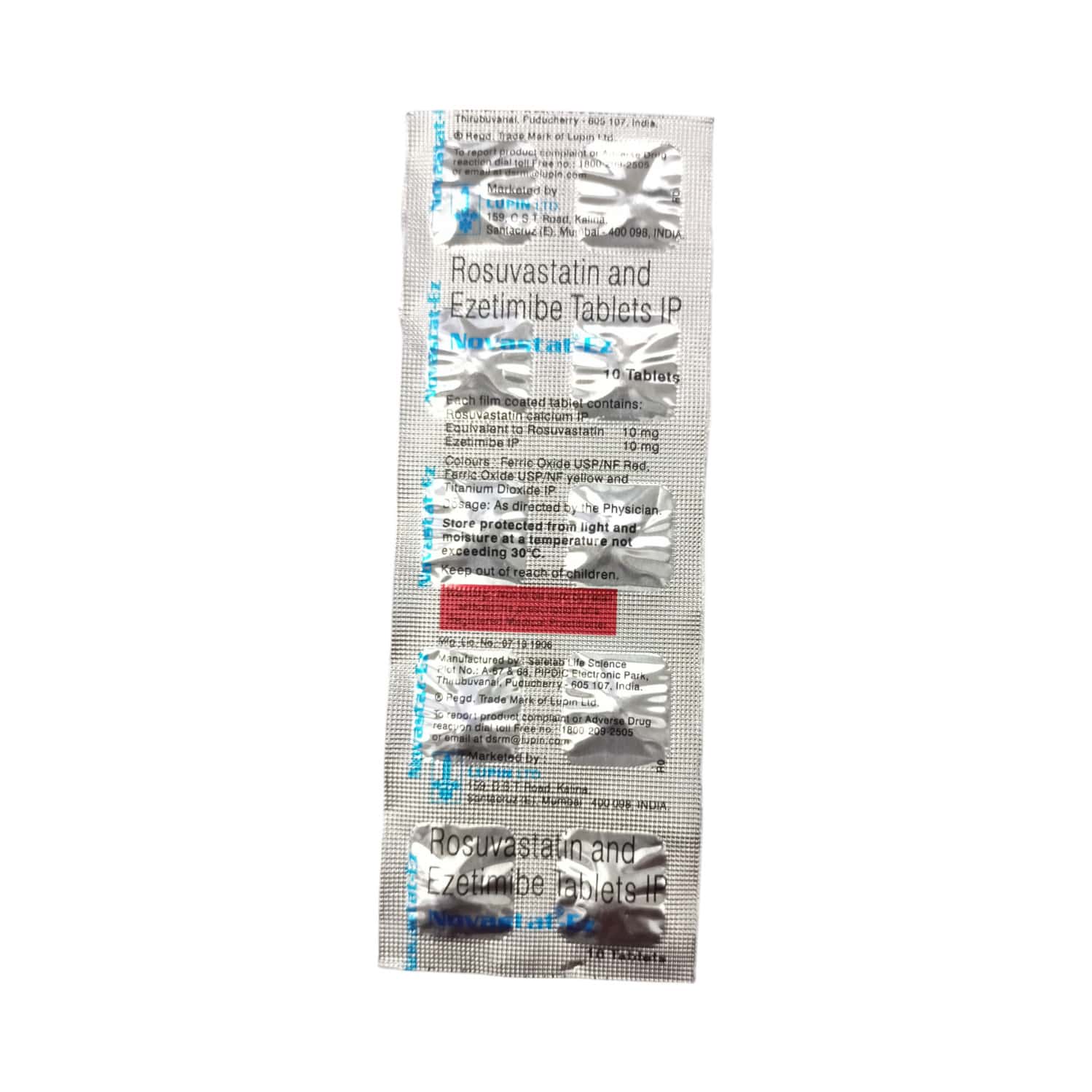Novastat Ez 10mg Strip Of 10 Tablets: Uses, Side Effects, Price ...
