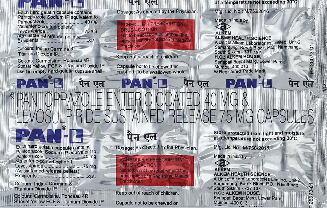 Pan L Capsule: Uses, Side Effects, Price, Dosage & More Info - PharmEasy