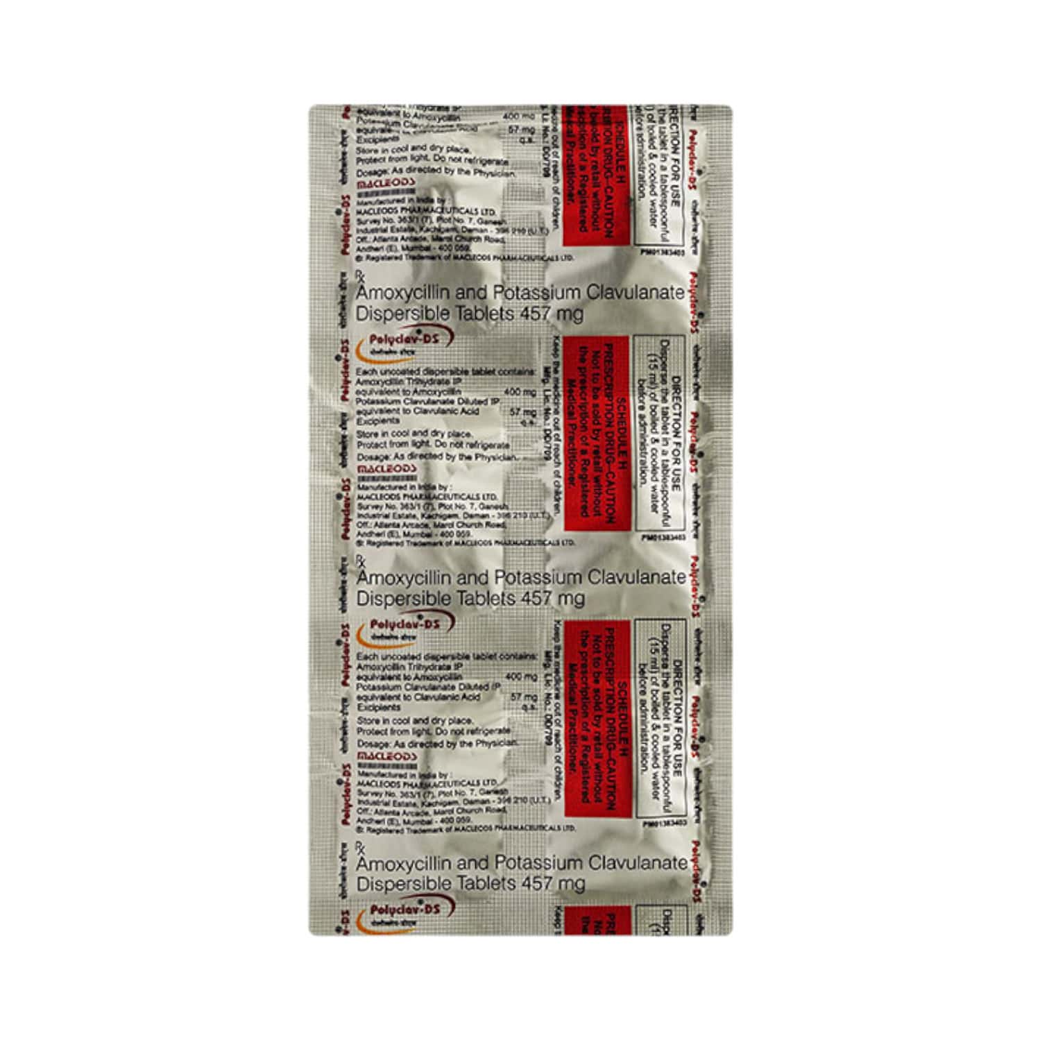 Polyclav Ds Strip Of 6 Tablets: Uses, Side Effects, Price & Dosage ...