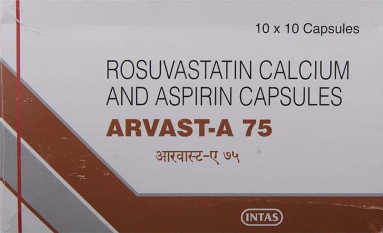 Arvast A 75mg Strip Of 10 Capsules: Uses, Side Effects, Price & Dosage ...