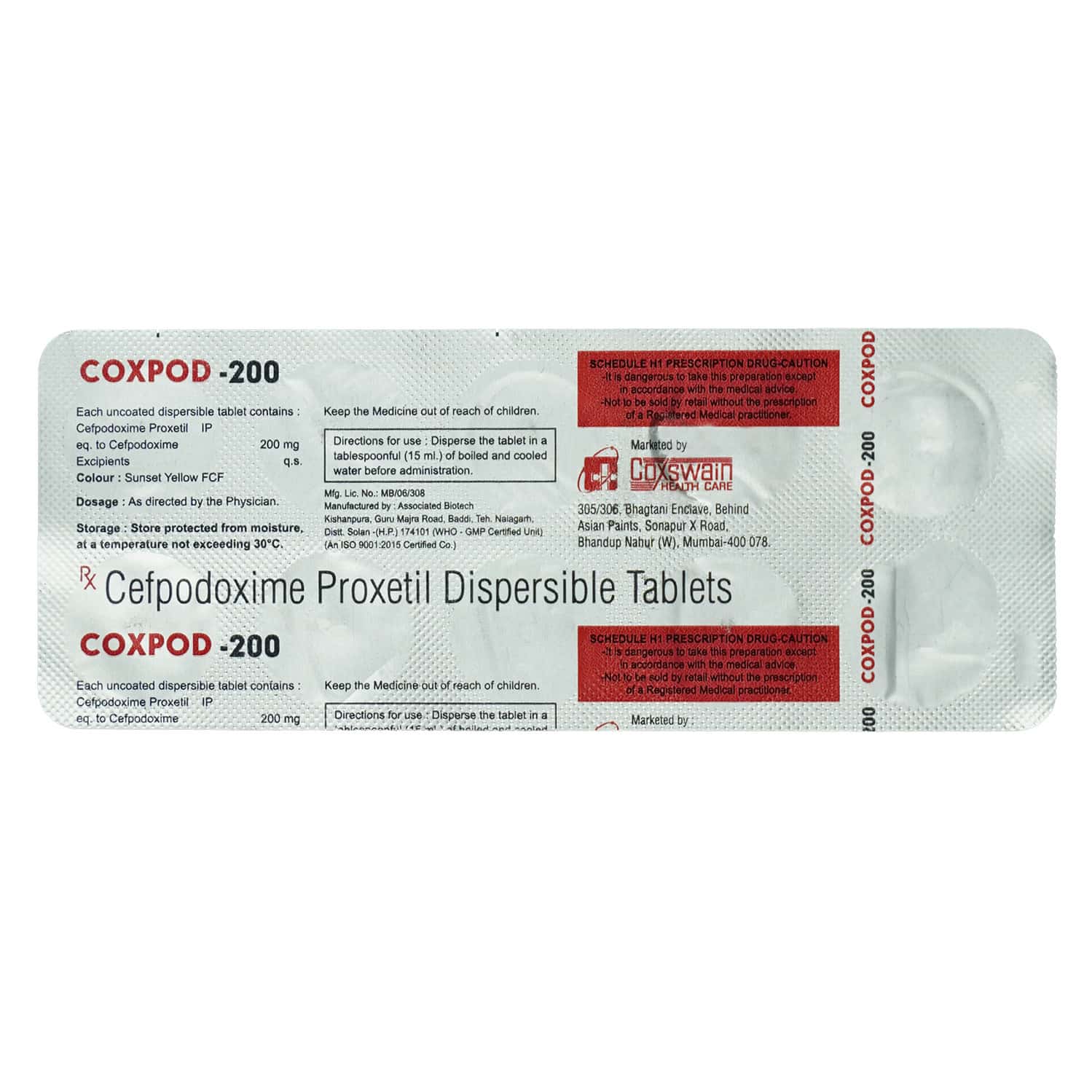 Coxpod 200 MG Tablet (10): Uses, Side Effects, Price & Dosage | PharmEasy