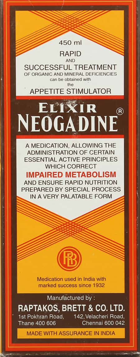 Buy Neogadine Bottle Of 450ml Elixir Online & Save Up to 24% at PharmEasy