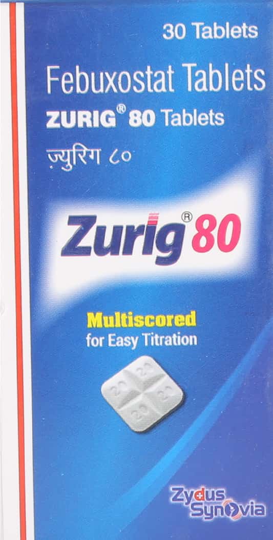 Zurig 80 MG Tablet (30): Uses, Side Effects, Price & Dosage | PharmEasy