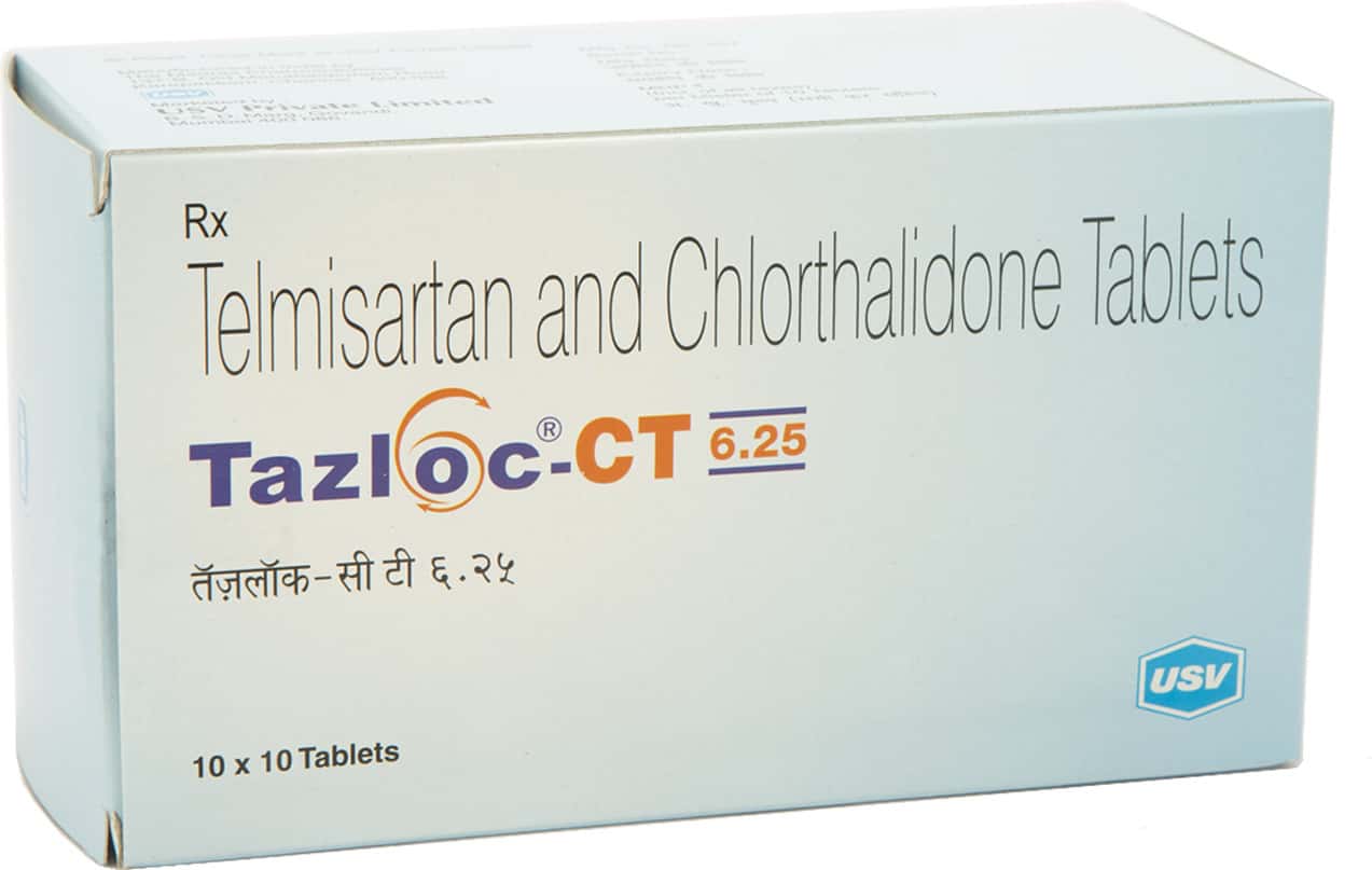 Tazloc-CT 6.25 Tablet: Uses, Side Effects, Price, Dosage & More Info ...