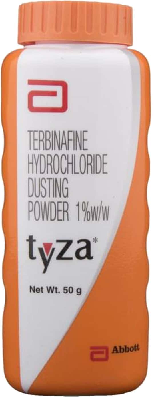 Tyza 1 % Dusting Powder (50): Uses, Side Effects, Price & Dosage ...