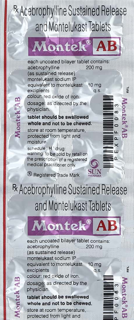 Montek AB Tablet: Uses, Side Effects, Price, Dosage & More Info - PharmEasy