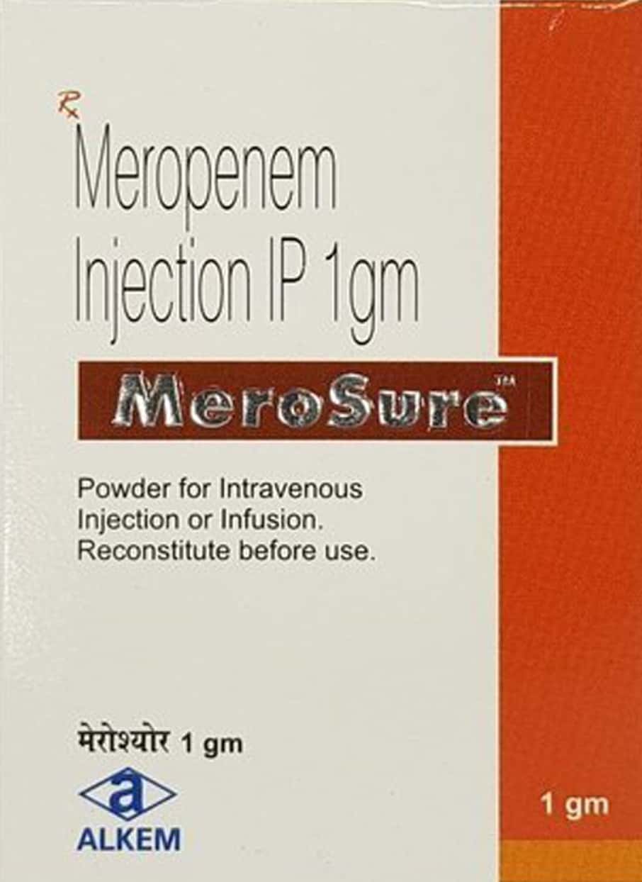 Merosure 1 G Powder For Injection (1): Uses, Side Effects, Price ...