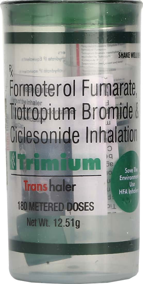 Buy Trimium Packet Of 180md Transhaler Online & Save Up to 24% at PharmEasy