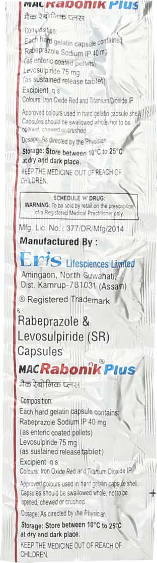 Mac Rabonik Plus Strip Of 10 Capsules: Uses, Side Effects, Price ...