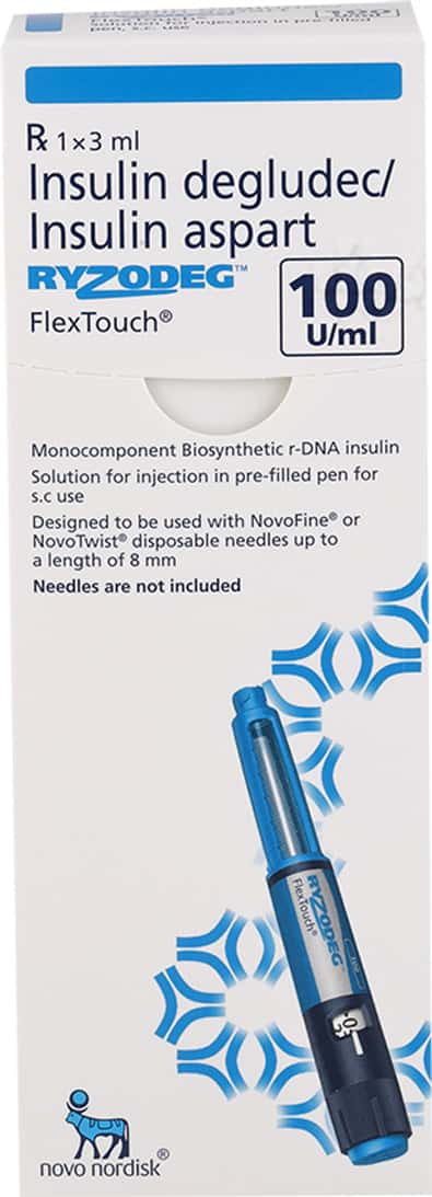 Ryzodeg Flextouch 100iu Pre Filled Pen Of 3ml Solution For Injection ...