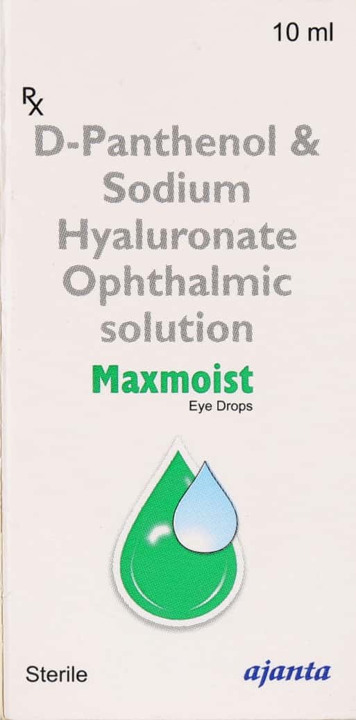 Maxmoist Bottle Of 10ml Eye Drops: Uses, Side Effects, Price & Dosage ...