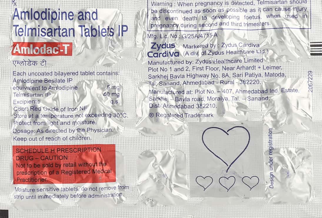 Amlodac-T Tablet: Uses, Side Effects, Price, Dosage & More Info - PharmEasy