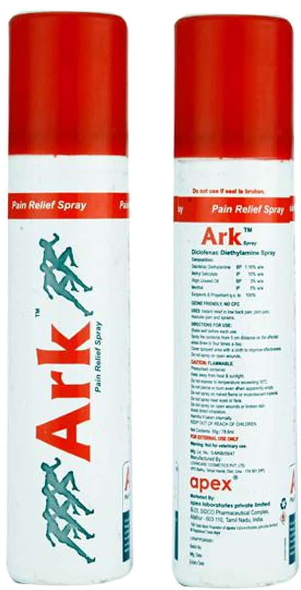 Ark Bottle Of 55gm Pain Relief Spray: Uses, Side Effects, Price ...