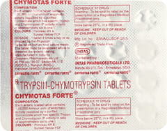 Chymotas Forte Tablet: Uses, Side Effects, Price, Dosage & More Info ...
