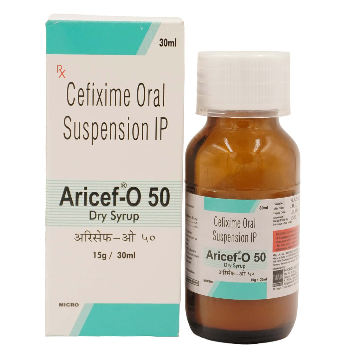 Aricef O 50 MG/5ML Dry Syrup (30): Uses, Side Effects, Price & Dosage ...