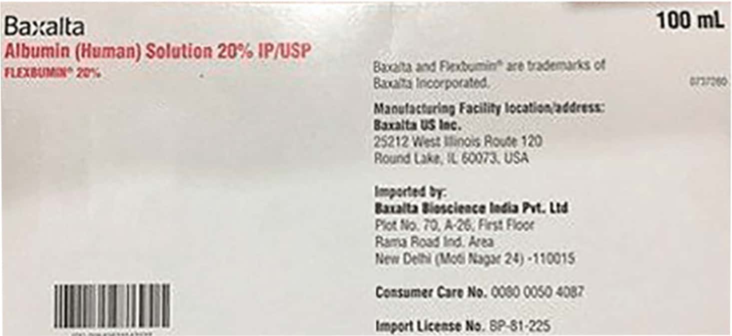 Flexbumin 20 % Infusion (100): Uses, Side Effects, Price & Dosage ...