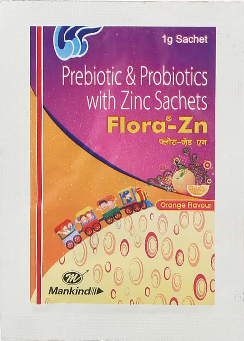 Buy Flora Zn Orange Flavour Sachet Of 1gm Oral Powder Online & Save Up ...