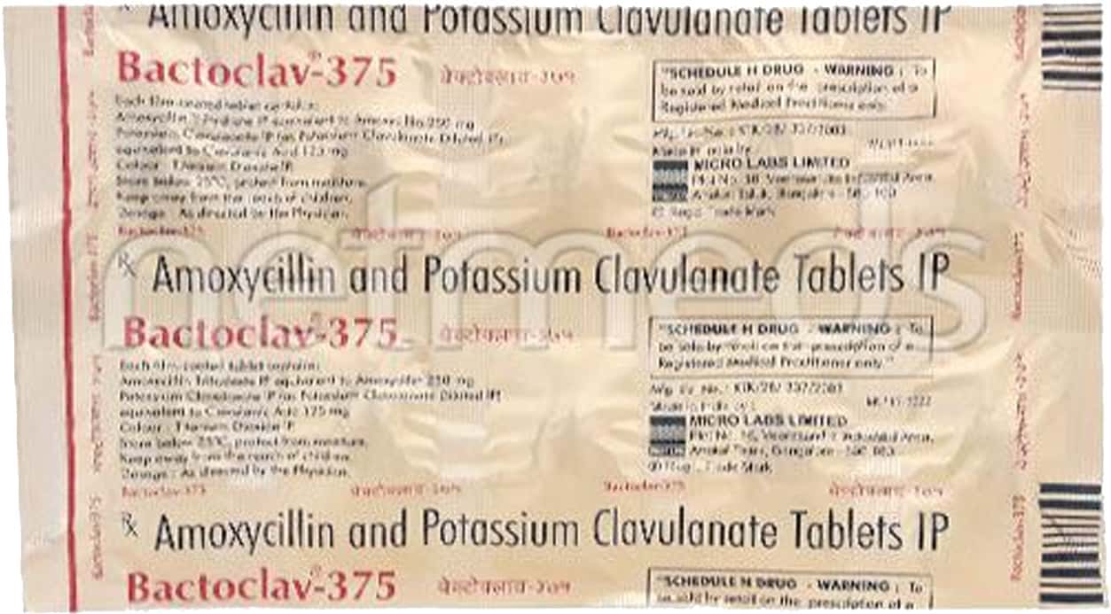 Bactoclav 375 Tablet: Uses, Side Effects, Price, Dosage & More Info ...