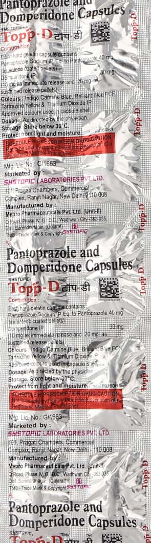 Topp D Strip Of 10 Capsules: Uses, Side Effects, Price & Dosage | PharmEasy