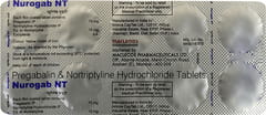 Nurogab Nt Strip Of 10 Tablets: Uses, Side Effects, Price & Dosage ...