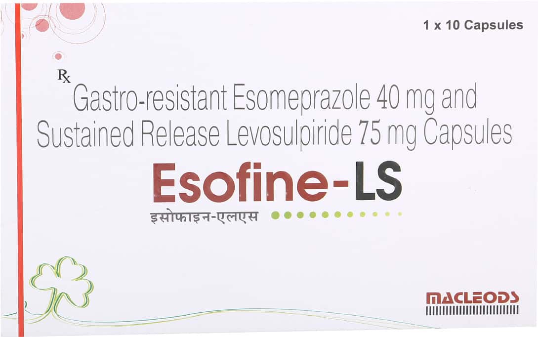 Esofine Ls Strip Of 10 Capsules: Uses, Side Effects, Price & Dosage ...