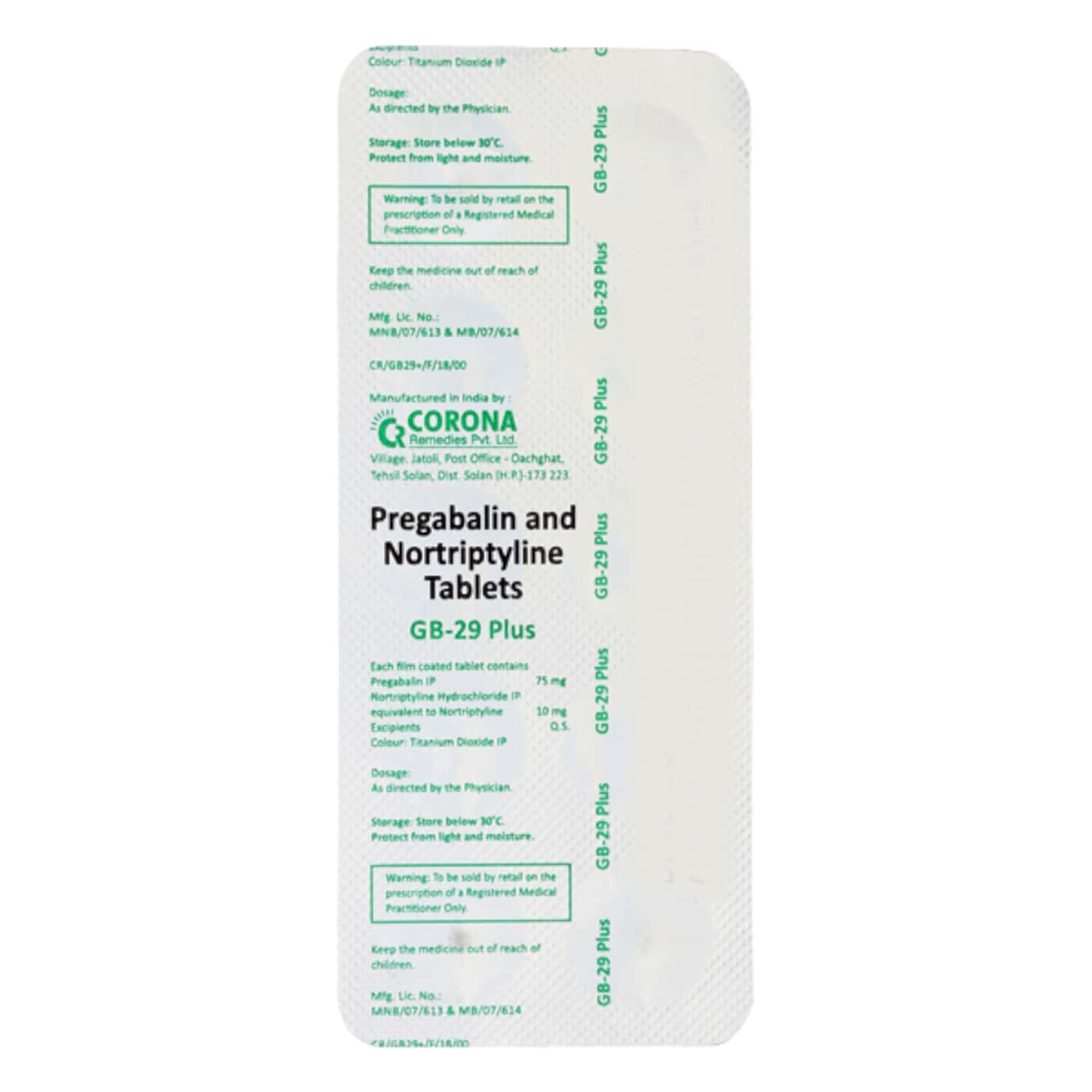 Gb 29 Plus Strip Of 10 Tablets: Uses, Side Effects, Price & Dosage ...