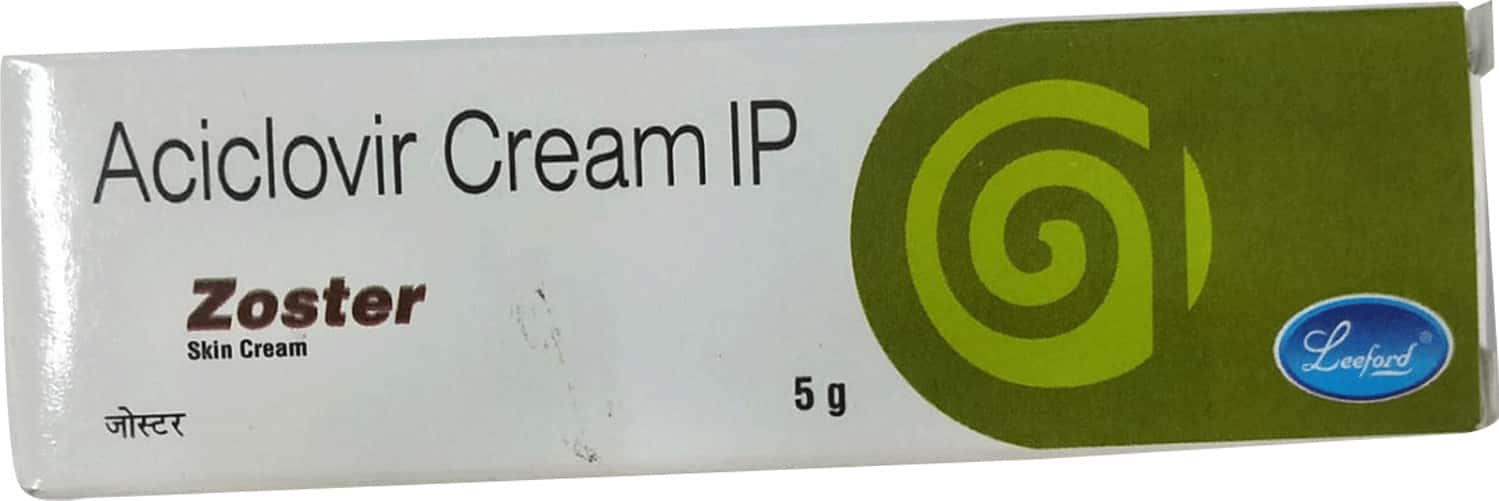 Zoster 5 %W/W Cream (5): Uses, Side Effects, Price & Dosage | PharmEasy