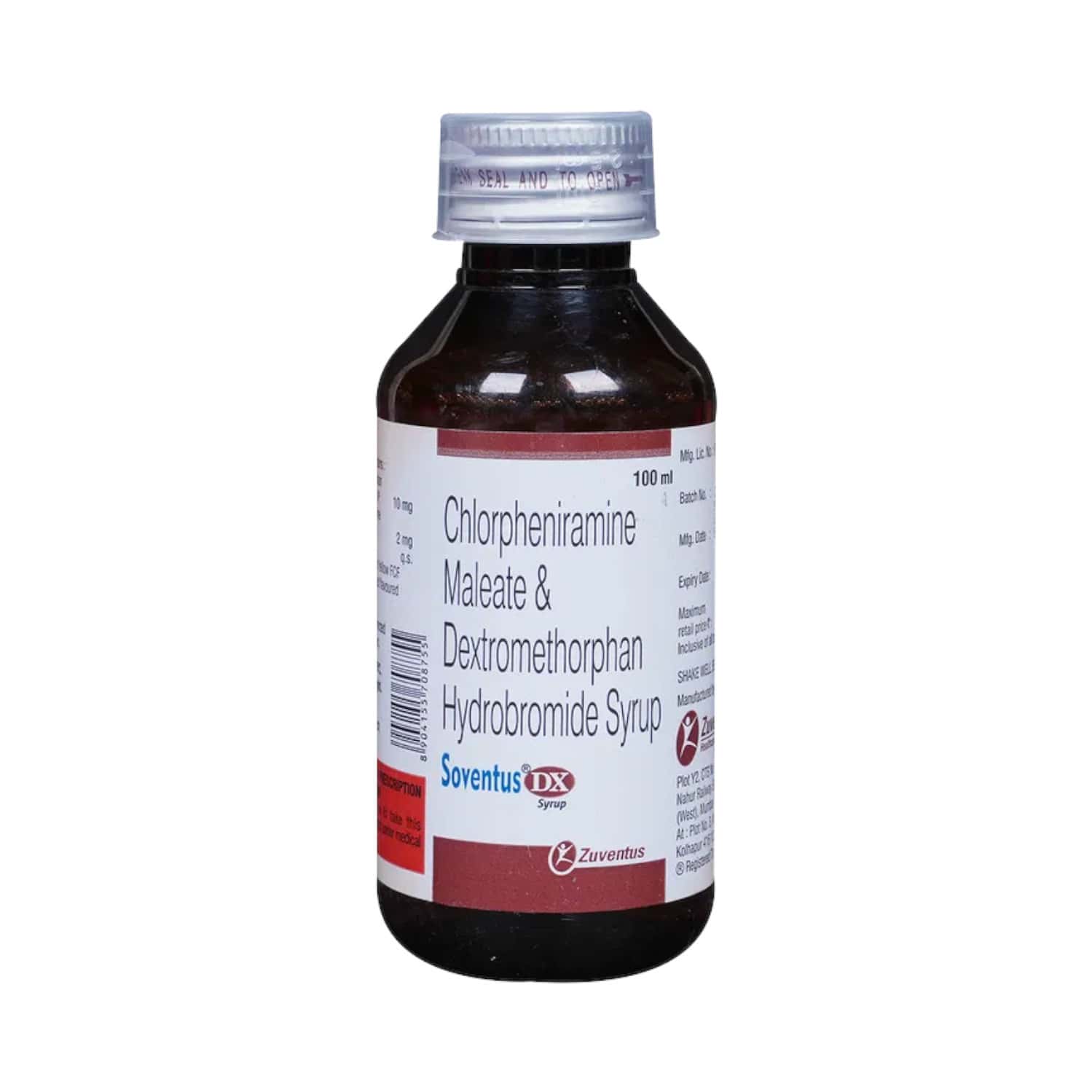 Soventus Dx Bottle Of 100ml Syrup: Uses, Side Effects, Price & Dosage ...