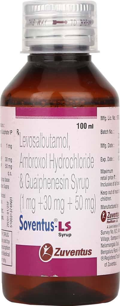 Soventus Ls Bottle Of 100ml Syrup: Uses, Side Effects, Price & Dosage ...