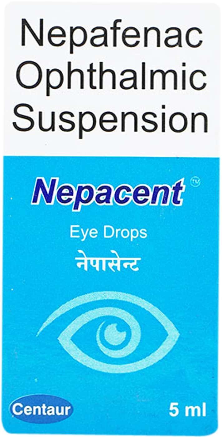 Nepacent 0.1 %W/V Eye Drop (5): Uses, Side Effects, Price & Dosage ...