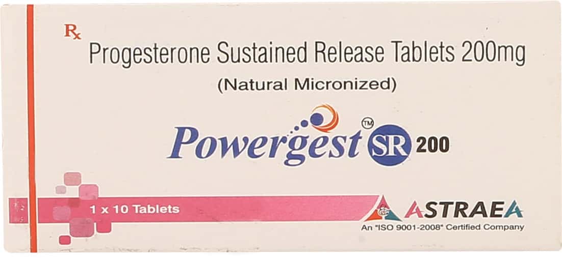 Powergest Sr 200 MG Tablet (10): Uses, Side Effects, Price & Dosage ...
