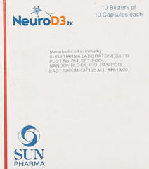 Neuro D3 2000 IU Capsule (10): Uses, Side Effects, Price & Dosage ...